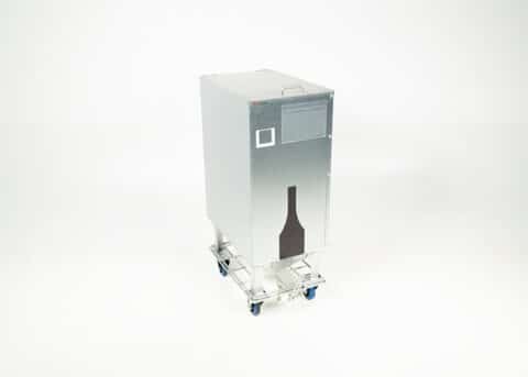 Manutention trolley with telescopic coupling system | Labadis